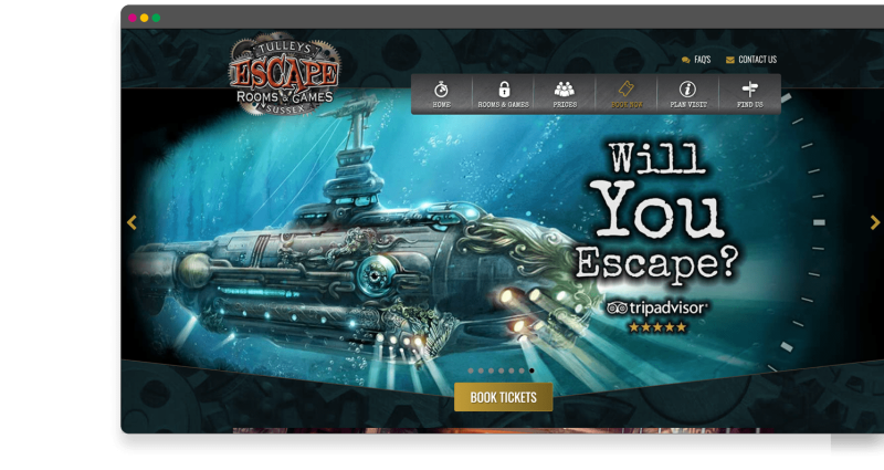 Escape Room Ticketing Software